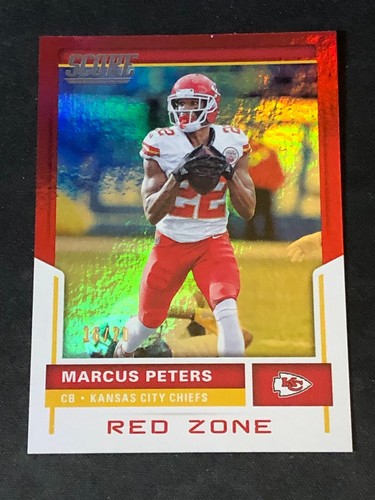 2017 Panini Score MARCUS PETERS #145 Red Zone/20 CHIEFS 🏈 Washington ...
