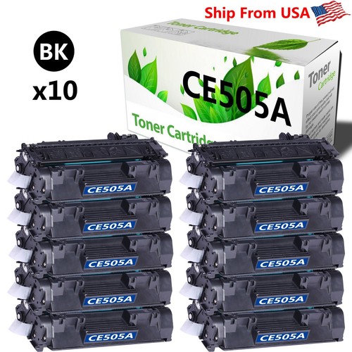 10-Pack Toner Cartridge 05A CE505A for P2030 P2050 2035 2035n 2055d ...