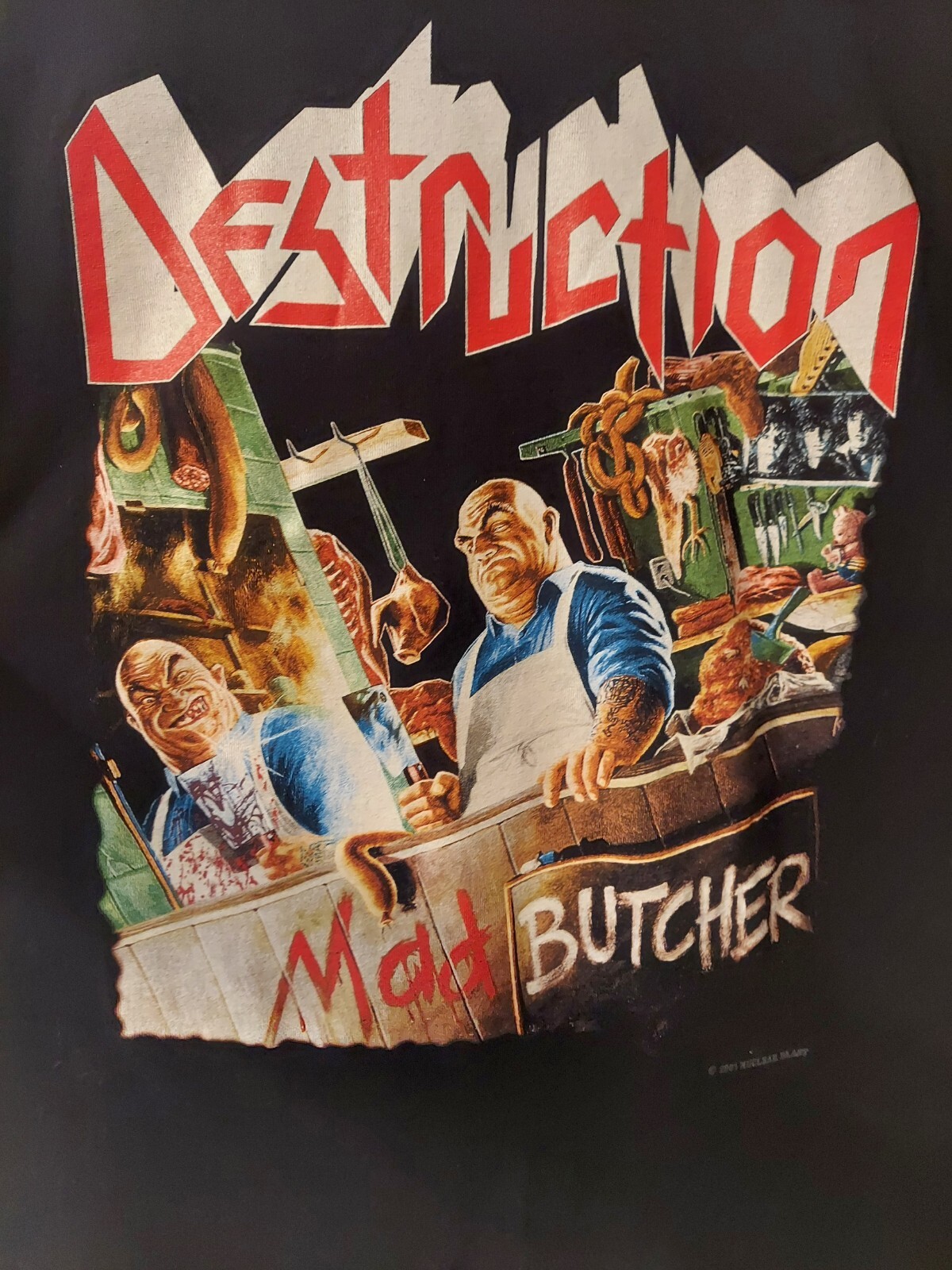 Vintage 2001 Destruction Metal Band T Shirt Size L - Gem