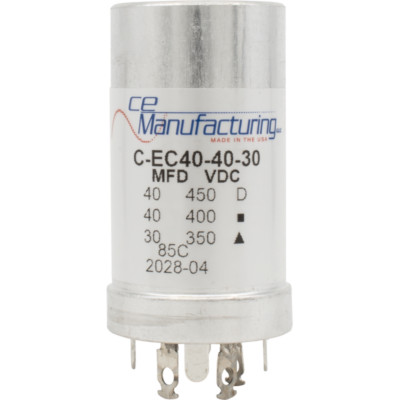 Capacitor, CE Mfg., 40µF/450V, 40µF/400V, 30µF/350V | eBay