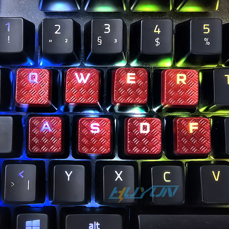 10Pcs Cherry MX Red Texture KeyCaps for Corsair Logitech &Razer ...