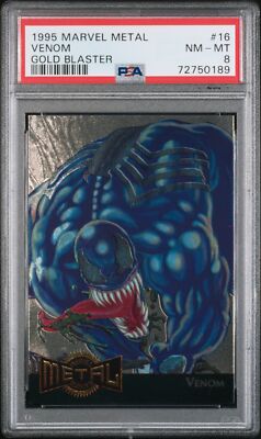 1995 Marvel Metal Metal Blaster Gold Blaster #16 Venom - PSA 8 | eBay