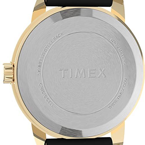 Timex Women's T2H341 Easy Reader Black Leather Strap Watch | eBay
