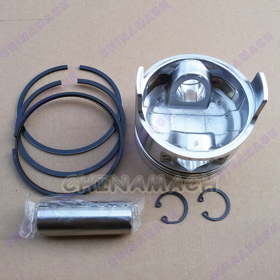 New Piston & Ring Set For Yanmar L100 China 406CC 186F 186FE Diesel ...