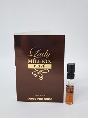 Paco Rabanne Lady Million PRIVE Eau de Perfume Sample 1.5ml with Card ...
