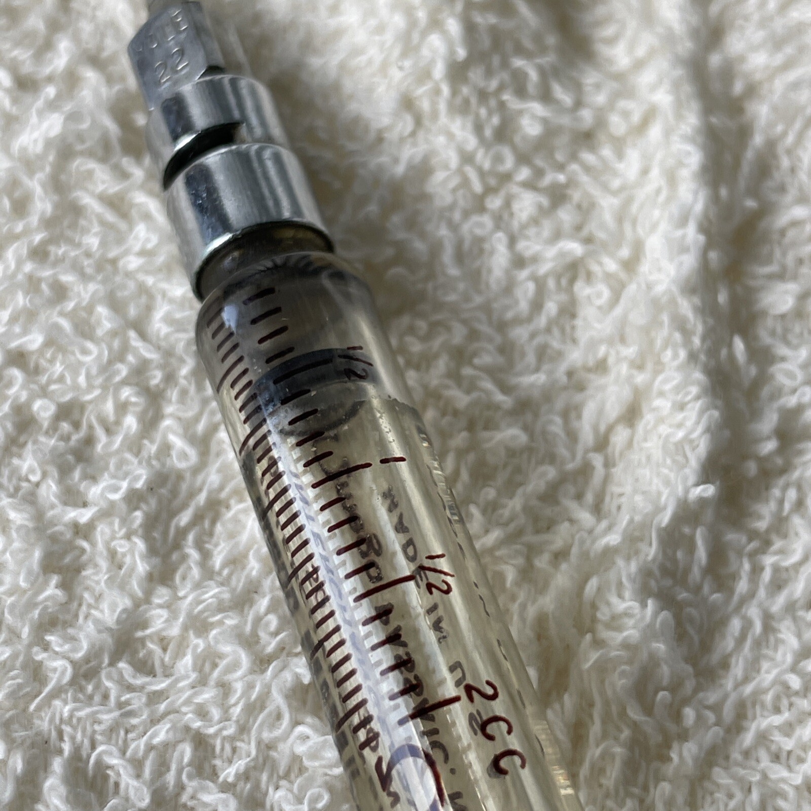 Vintage Omega glass medical veterinary syringe Passaic NJ (p) | eBay