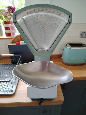 Vintage Retro Avery Sweets Grocers Shop Weighing Scales Enamel Working ...