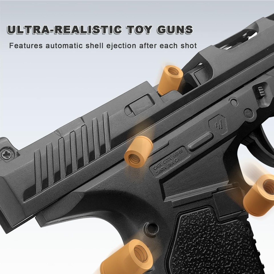 Toy Gun, Semi-Automatic Shell Ejecting Toy Gun Pistol Automatic ...