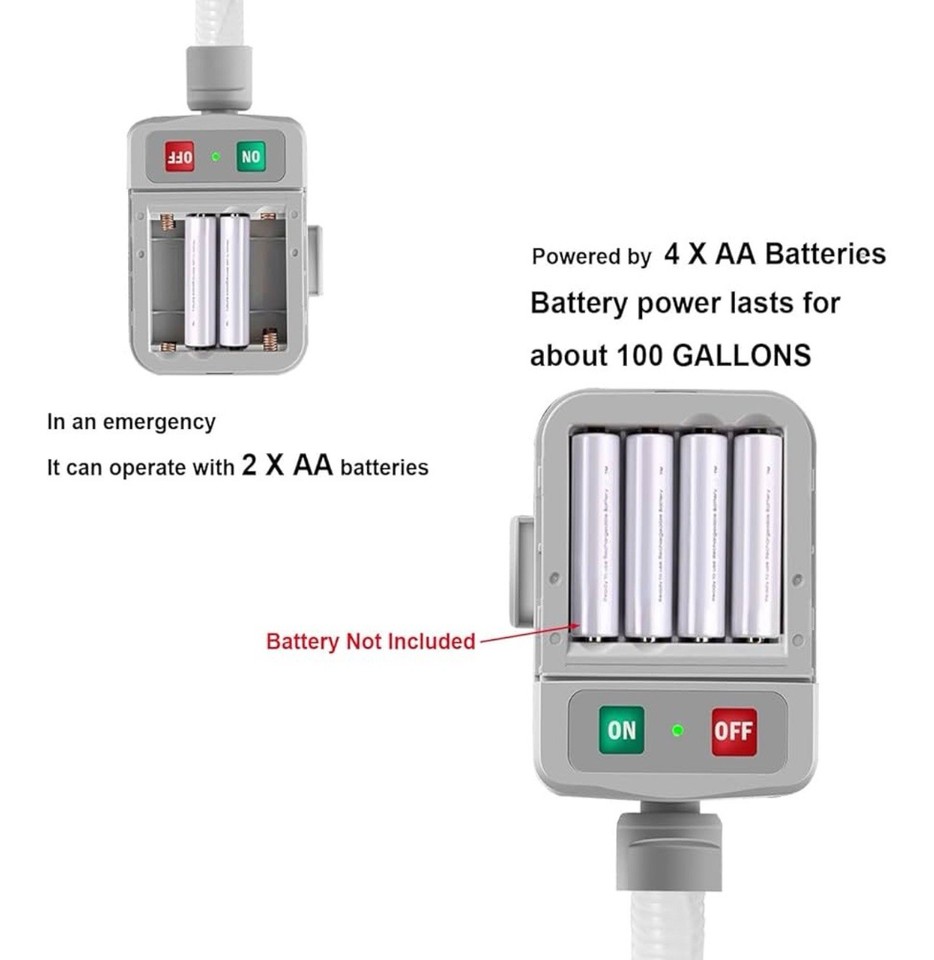 Fuel Transfer Pump Battery Powered with Auto-Stop Sensor, Leak ...