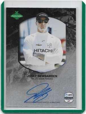 2025 Parkside Indycar Black Border JOSEF NEWGARDEN AUTOGRAPH AUTO 5/10 ...
