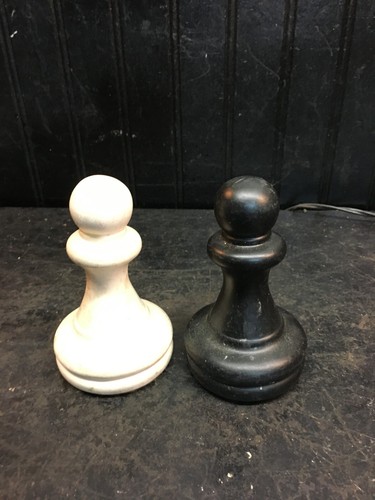 Extra Large Chess Board Pieces pair of PAWN 5.In Hard Resin Statute | eBay