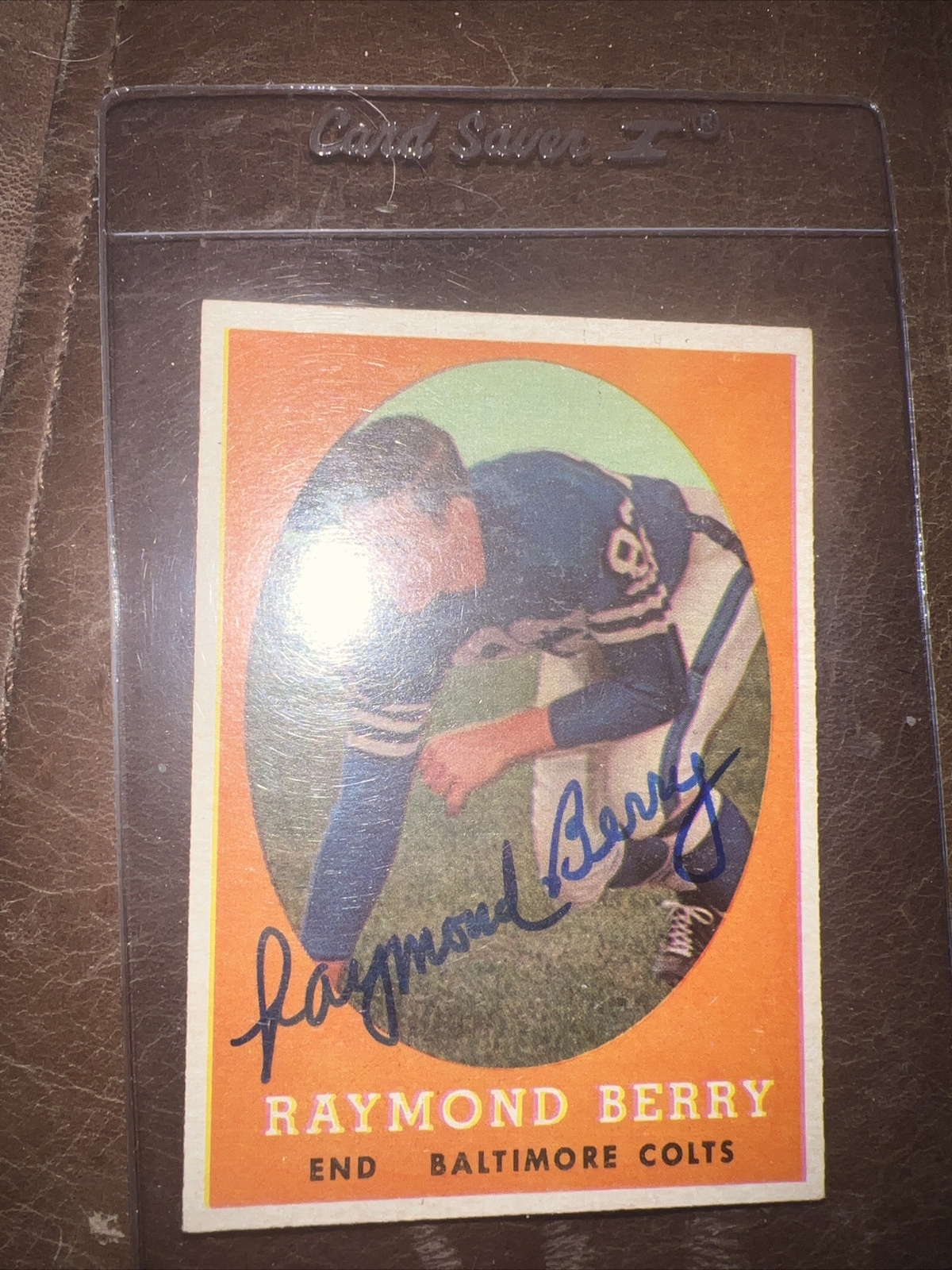 1958 Topps Football #120 Raymond Berry Autograph Rare He Does Do ...