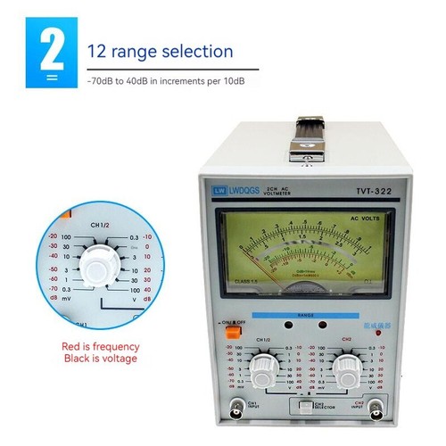 TVT-322 Dual Channel Milivoltmeter High Quality Voltage Measuring ...
