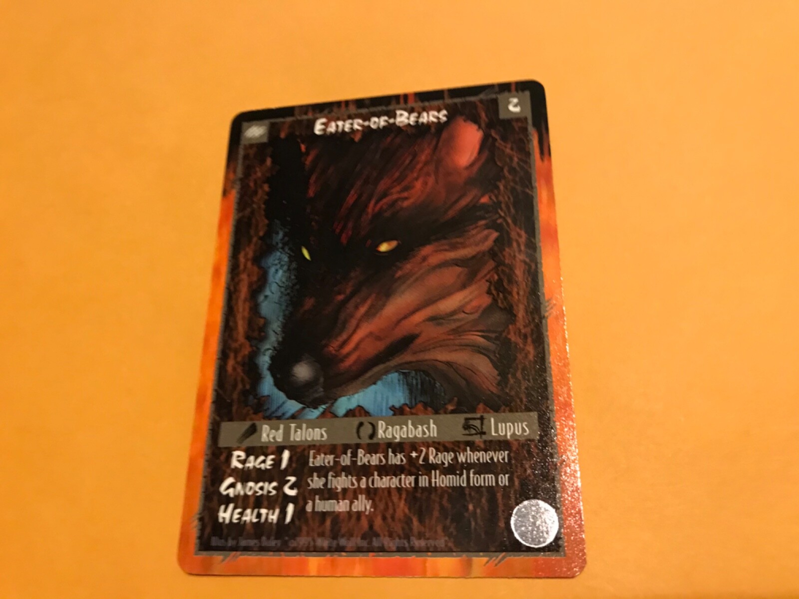 EATER-OF-BEARS : RAGE LIMITED CCG card, White Wolf 1996 Werewolf TCG ...