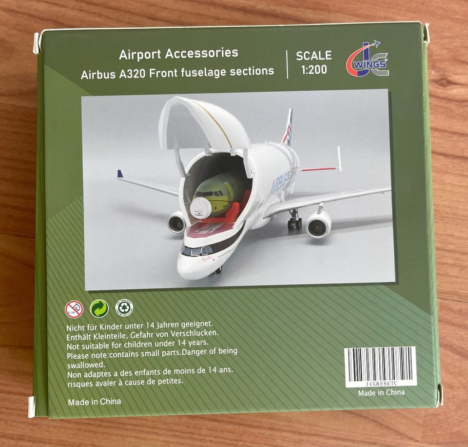 JC Wings Airbus A320 front fuselage sections 1:200 scale | eBay