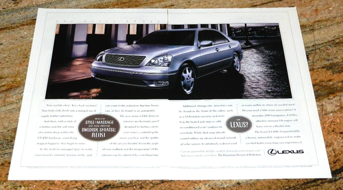 2002 Lexus LS 430 Original Magazine Advertisement Small Poster | eBay