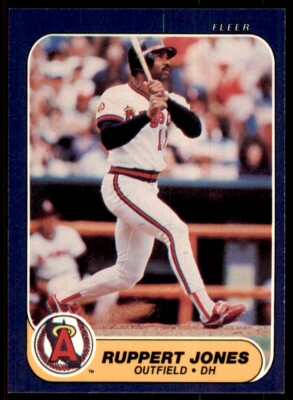 1986 Fleer Ruppert Jones California Angels #161 | eBay