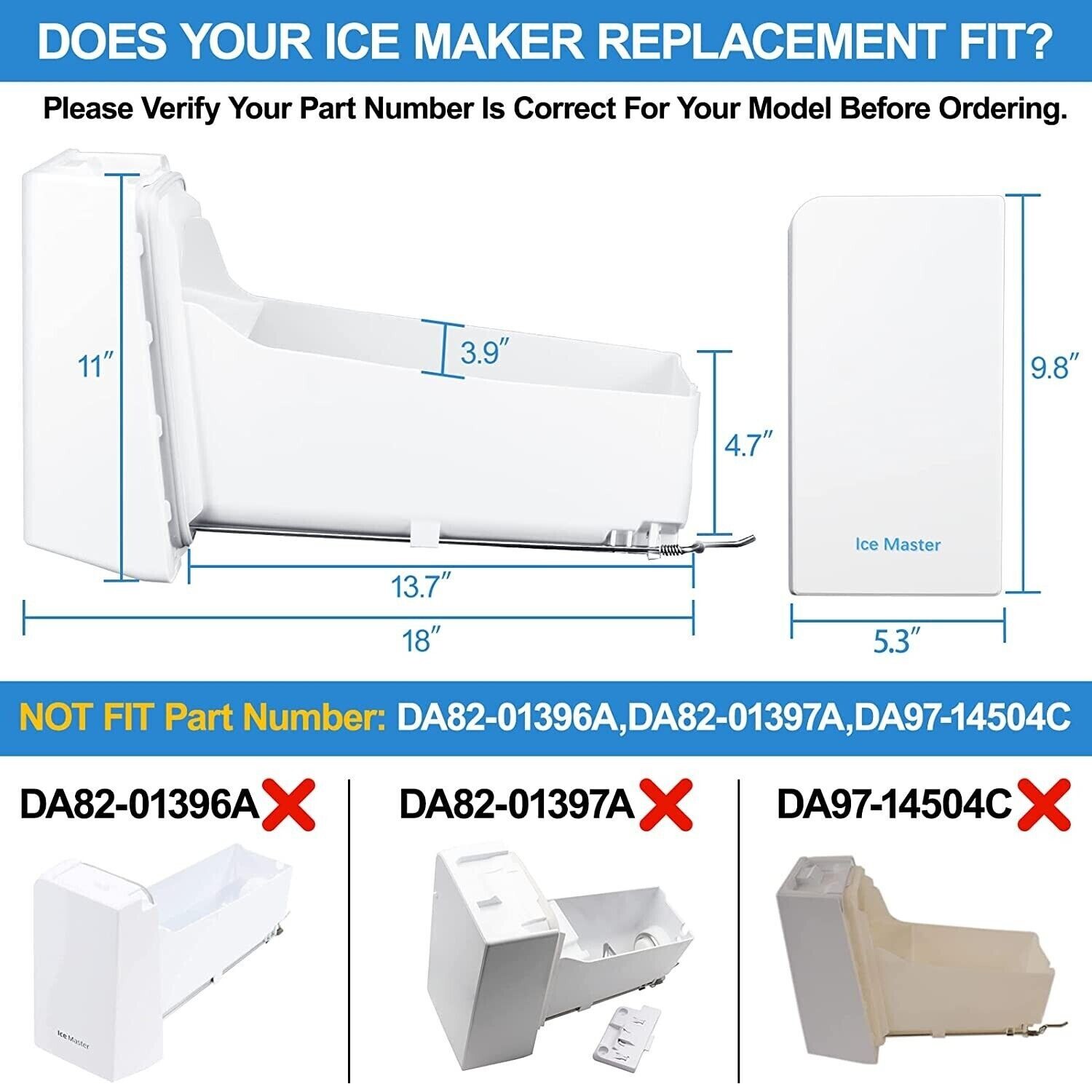 Ice Bucket and Auger Assembly Compatible with SAMSUNG Refrigerator DA97 ...
