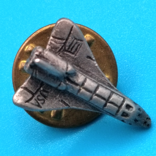 NASA Space Shuttle Aircraft Tie Tack Pin Hat Lapel Pewter Vintage ...