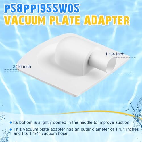 2 Pcs Above Ground Pool Vacuum Plate Adapter Compatible with Summer ...