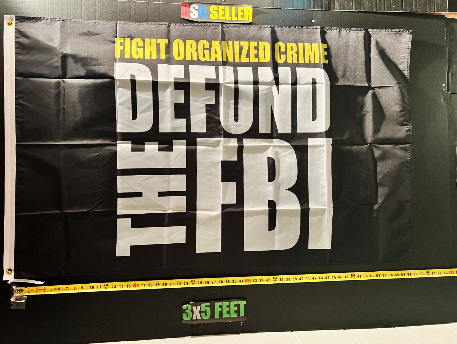 Donald Trump Flag FREE USA SHIP Defund FBI BOC Republican Desantis USA ...