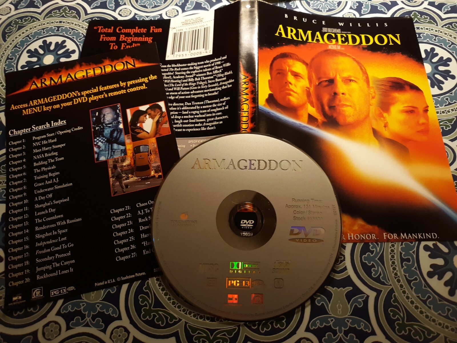 Armageddon (DVD, 1999) Bruce Willis 717951000842| eBay