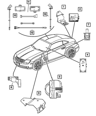 Genuine Mopar Intrusion Module Sensor 5093503AA | eBay