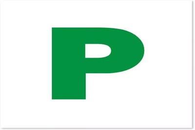 2 X Fully Magnetic Secure Green New Driver P Plates Just Passed Car ...