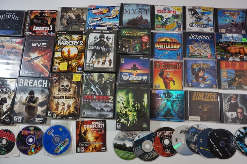 Huge Lot of 45 PC Video Games PC CD Rom | eBay