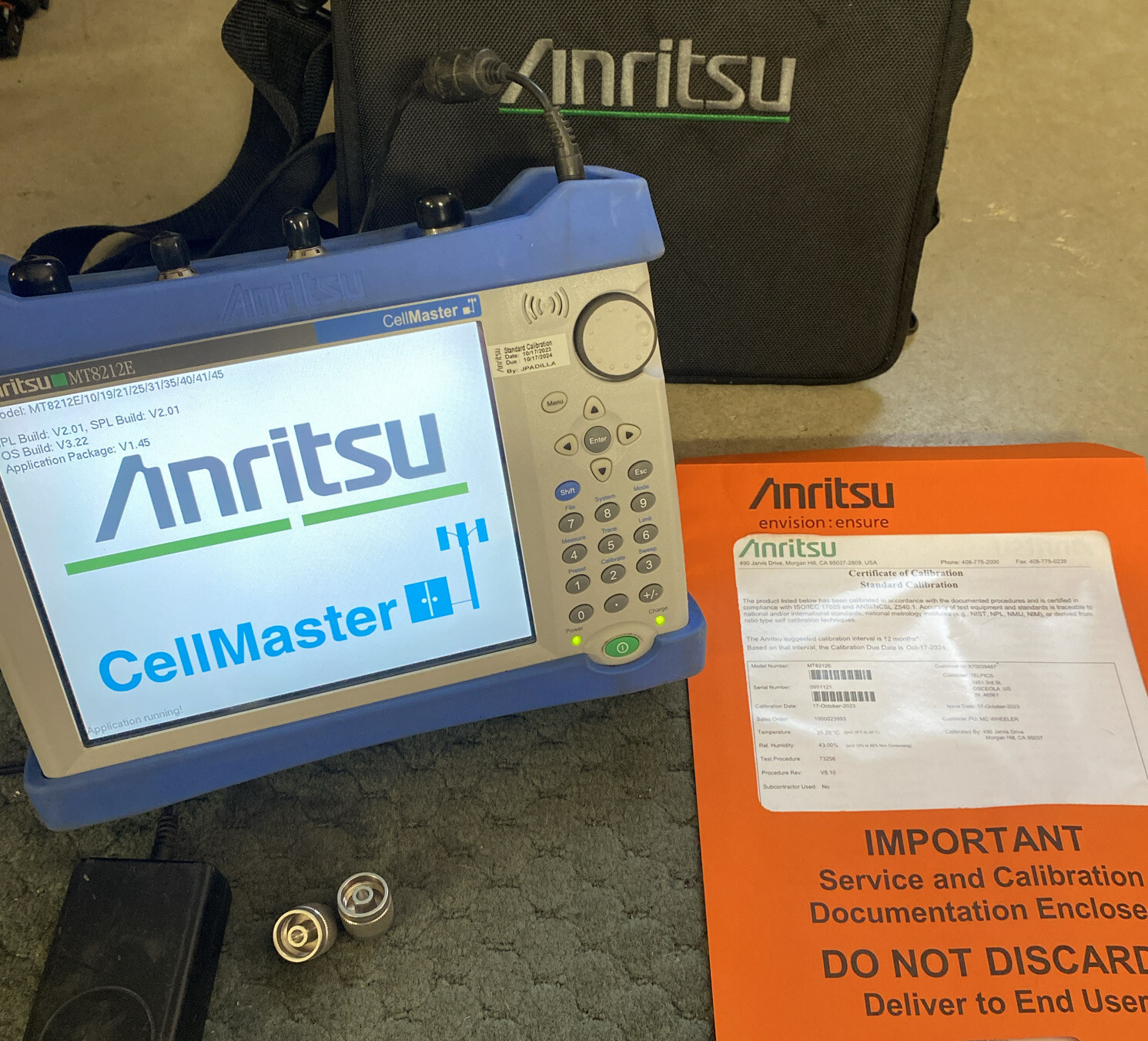 Anritsu MT8212E Cell Master Base Station Analyzer Ma24104a POWERSENSOR ...