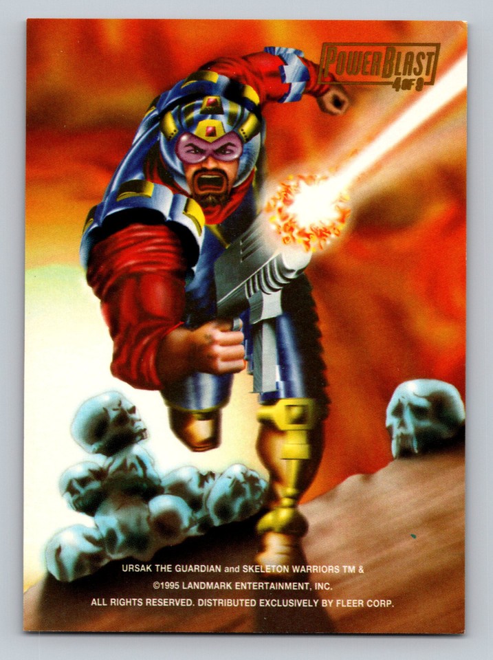 1995 Fleer Ultra Skeleton Warriors Power Blast Ursak The Guardian #4 of ...
