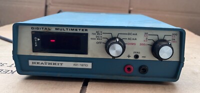 VINTAGE Heathkit Digital Multimeter Model IM-1210 Untested. Powers on ...