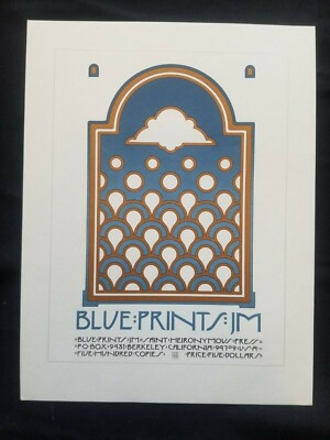 1973 Blue Prints : JM David Lance Goines Berkeley St Hieronymus SMALL ...