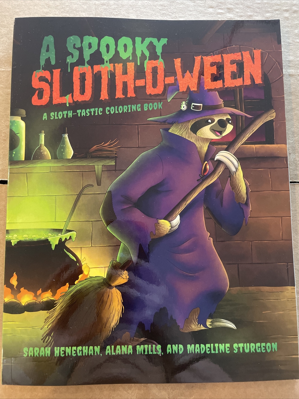 NEW! A Spooky Sloth-O-Ween: A Sloth-tastic Coloring Book 9781682618165 ...