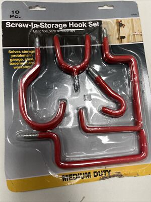 Screw-In Vinyl Coated Storage Hook Set 234567 SIM Supply, Inc. 234567 ...