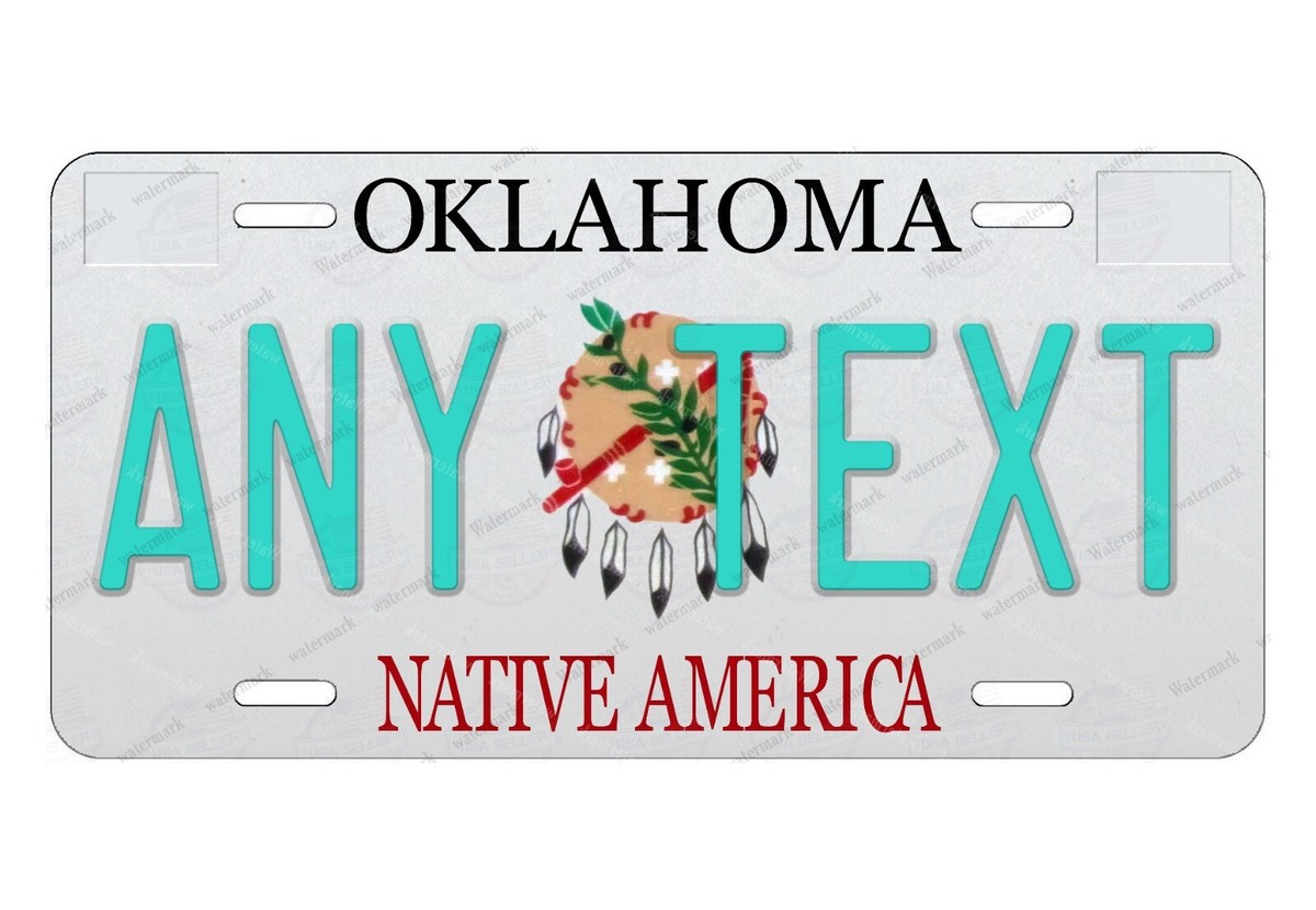 Blank Oklahoma License Plate