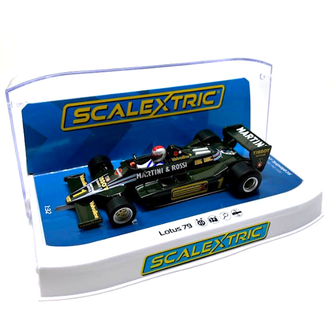 NEW Scalextric Lotus 79 USA GP West Mario Andretti 1/32 Slot Car FREE ...