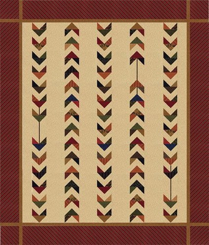 Quilt Pattern BE BRAVE Layer Cake Friendly KANSAS TROUBLES Table Runner ...