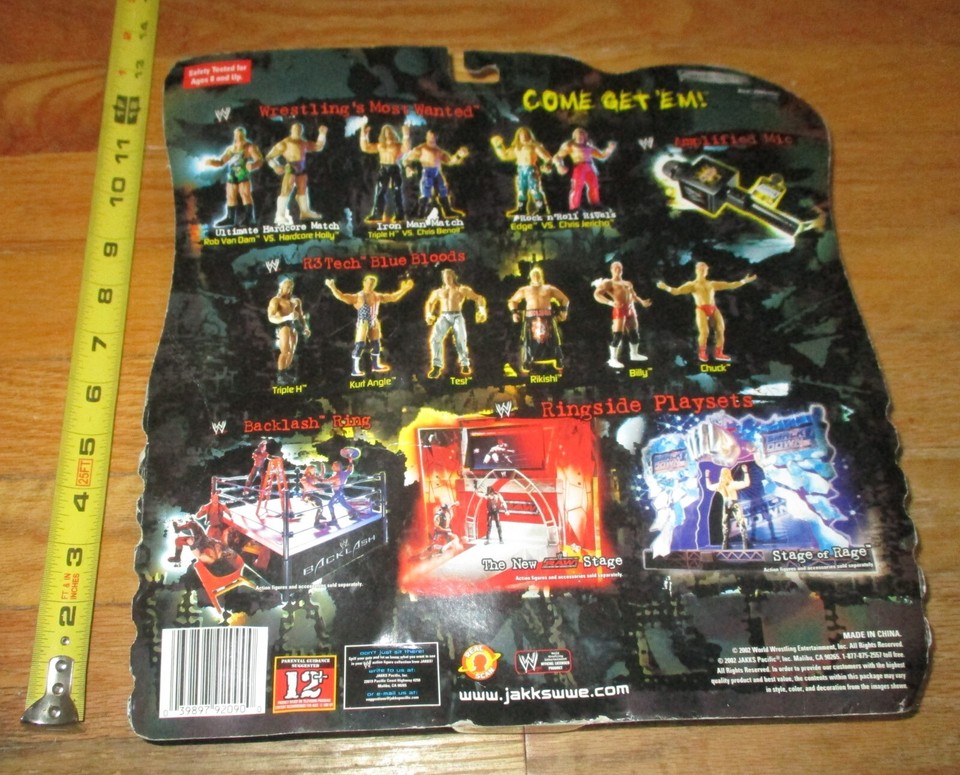 2002 WWF WWE Jakks Triple H HHH Chris Benoit Wrestling Most Wanted ...