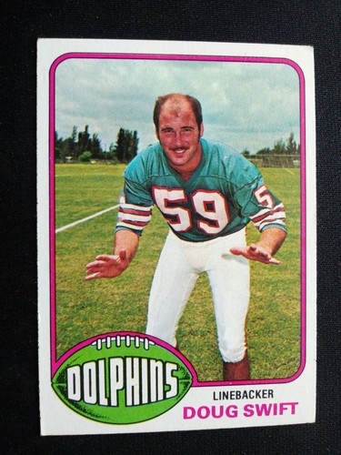 1976 Topps Football Card # 352 Doug Swift - Miami Dolphins | eBay