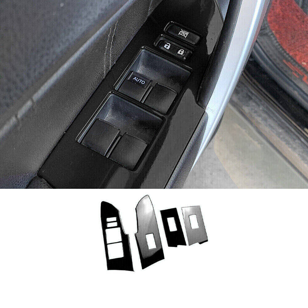 14-18 For Toyota Corolla Bright Black Glass Window Switch Lock Panel ...