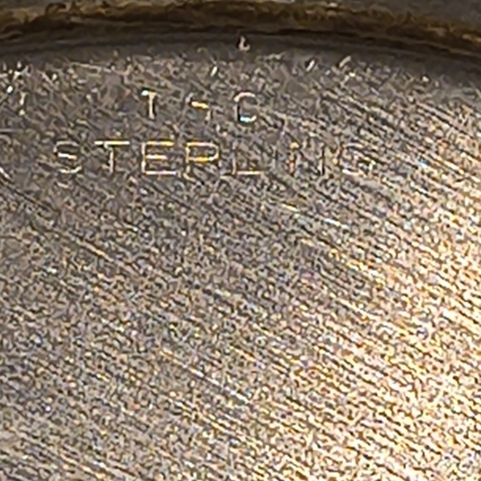 Vintage TSC Sterling Silver 6.5" Round Gadroon Edge Pierced Dish /180 ...