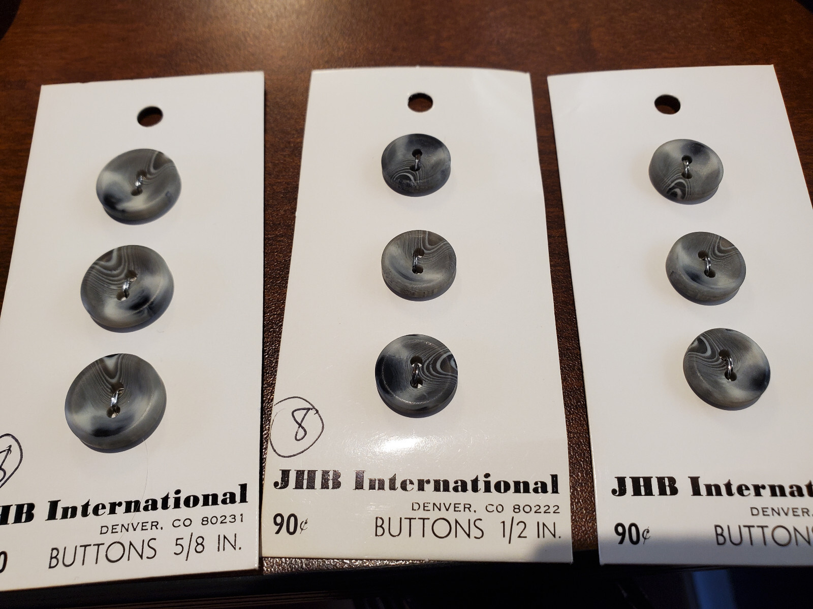 Vintage JHB international Buttons Gray Swirl NOS 1/2" and 5/8" | eBay