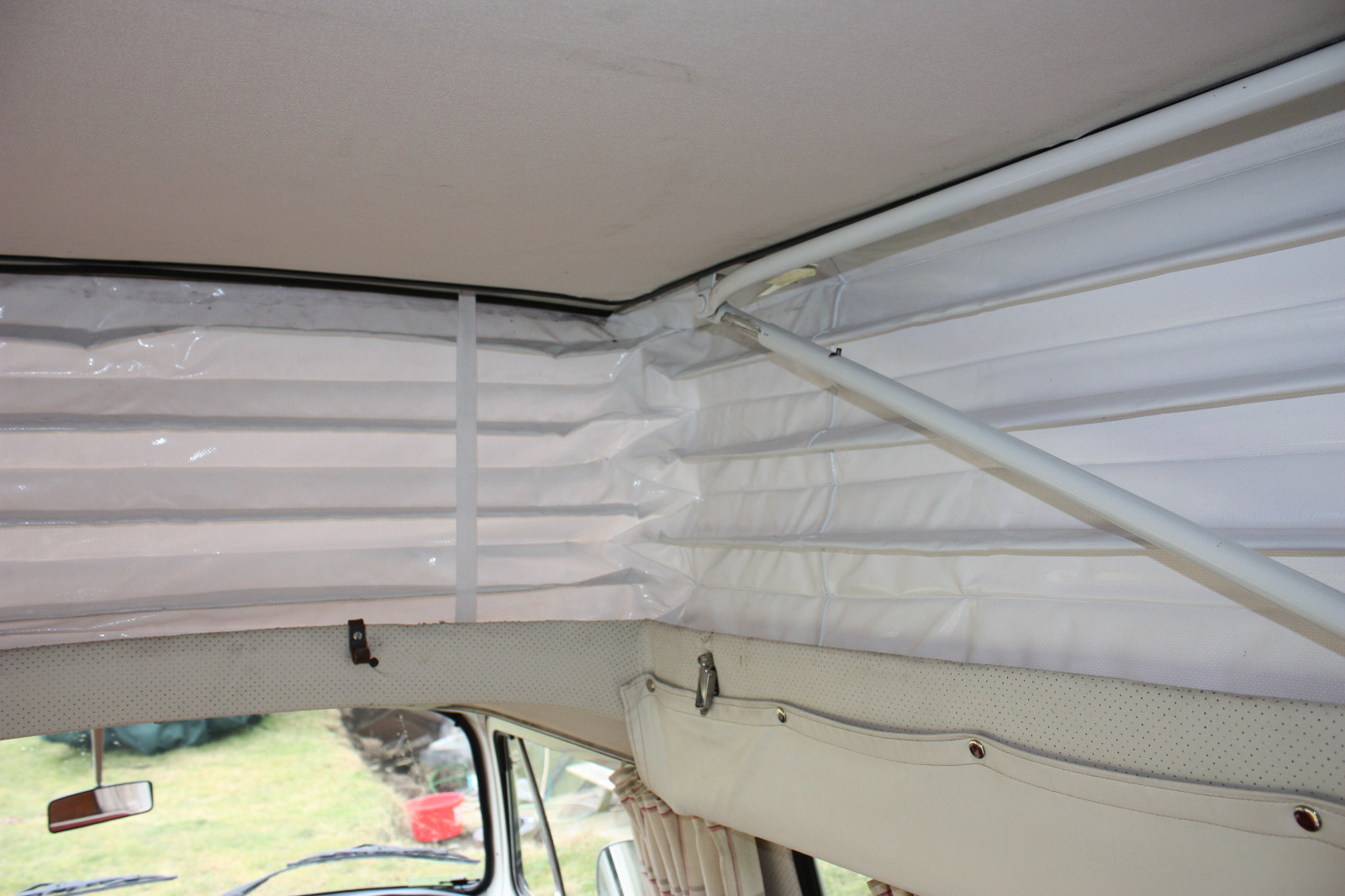 Devon Pop Top Roof Bellows white PVC with Concertina side for VW Bay 68 ...