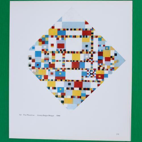 PIET MONDRIAN BOOKPLATE PRINT ABSTRACT Modern Art 1962 DE STILJ ...