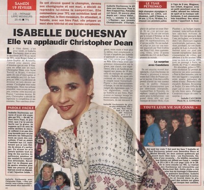 Coupure de presse Clipping 1994 Isabelle Duchesnay (1 page1/2) | eBay