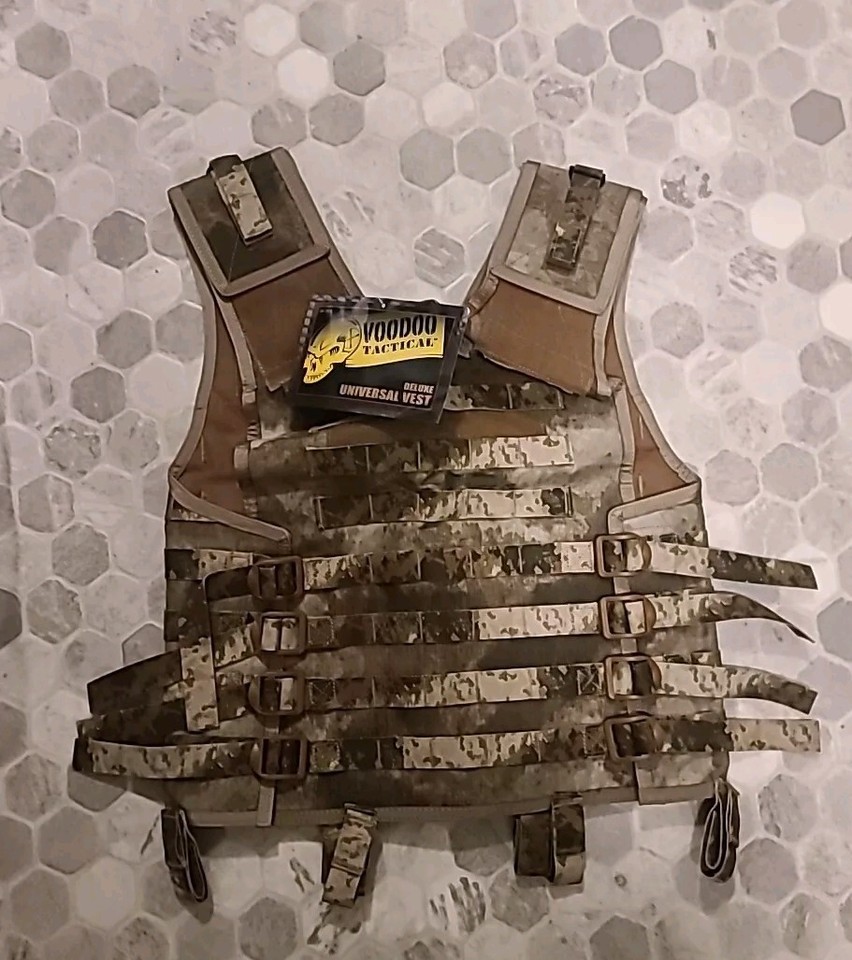Voodoo Tactical Camo Deluxe Universal Vest NEW | eBay