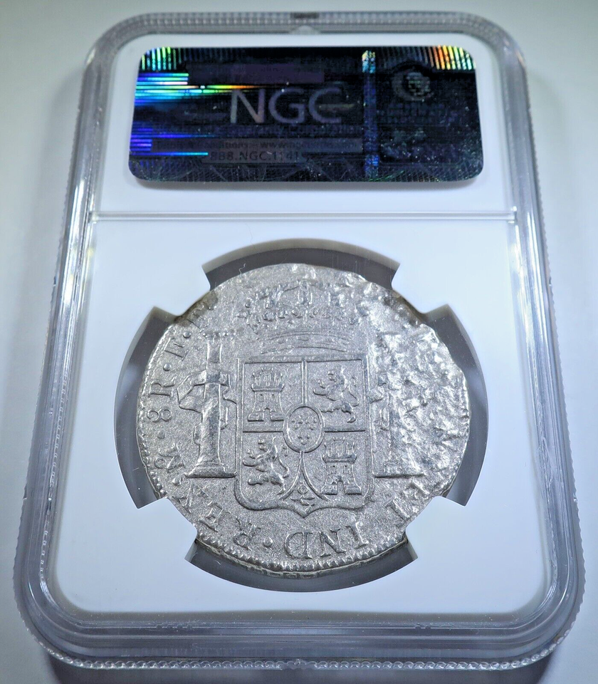 NGC 1778 El Cazador Shipwreck Silver 8 Reales 1700's Spanish Dollar ...