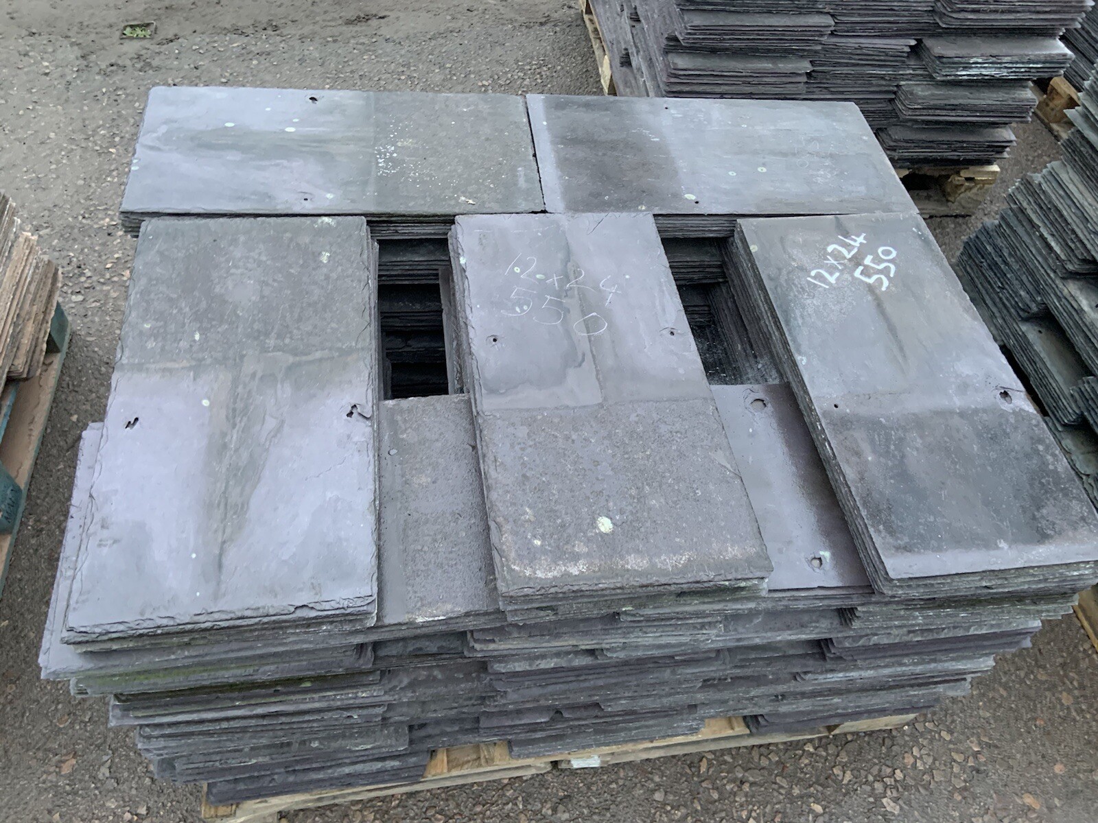 11" x 22" Welsh Slate Marchioness Penrhyn Purple Reclaimed Roofing ...