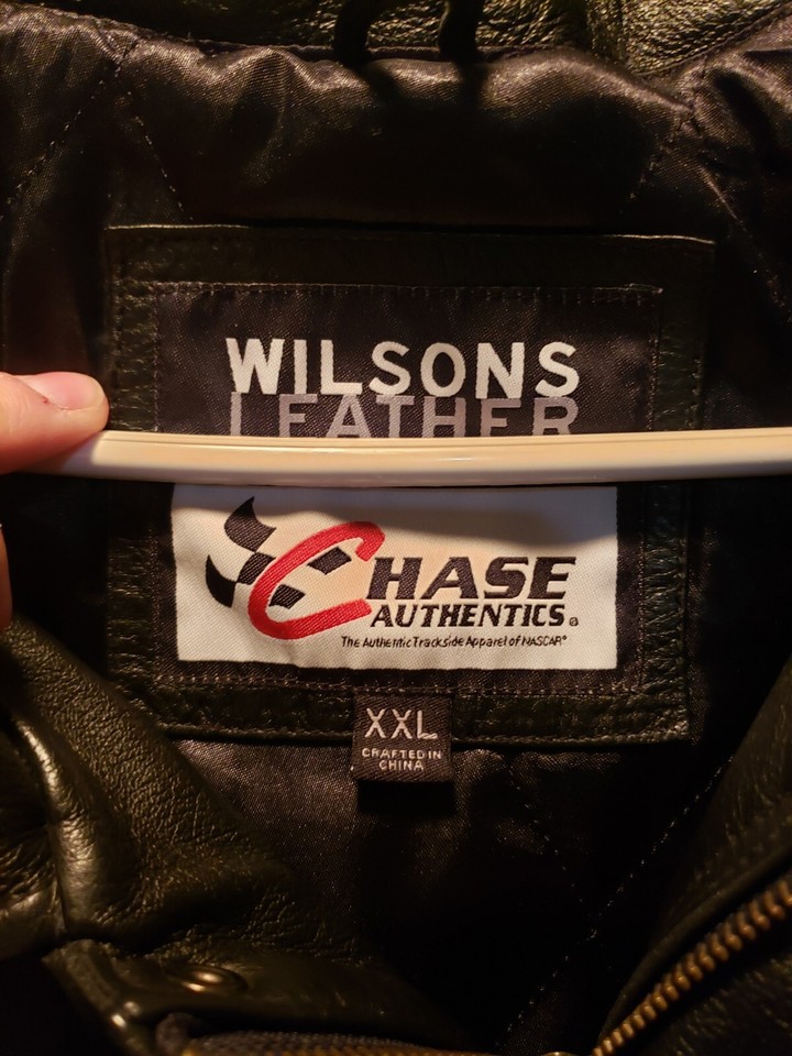 Nascar Dale Earnhardt Leather Jacket Chase Authentic sz 2xl | eBay